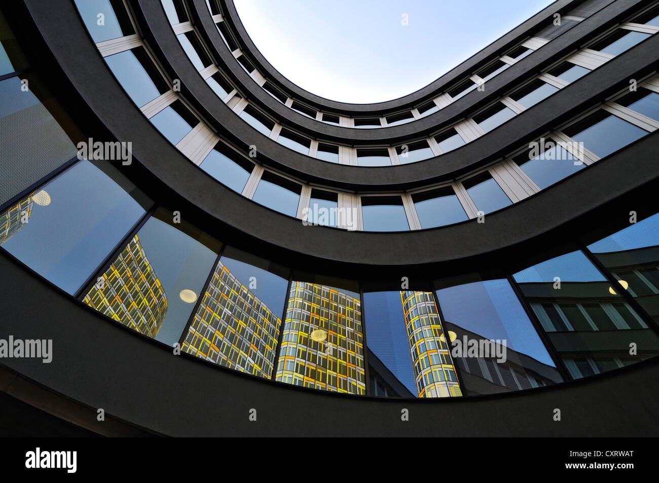 The new ADAC headquarters, German automobile club, Hansastrasse street ...