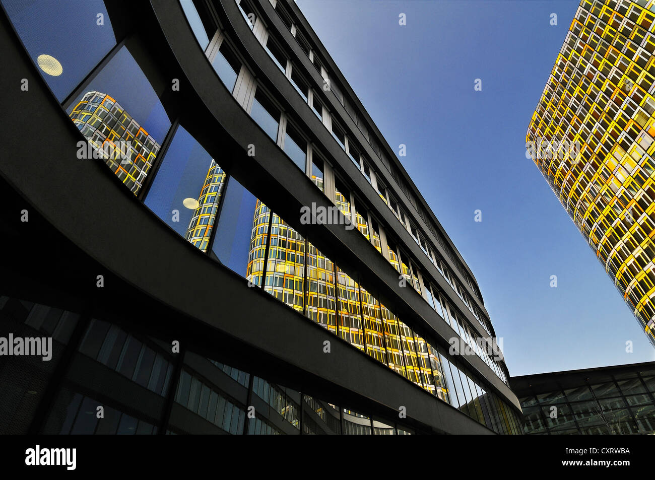 The new ADAC headquarters, German automobile club, Hansastrasse street ...