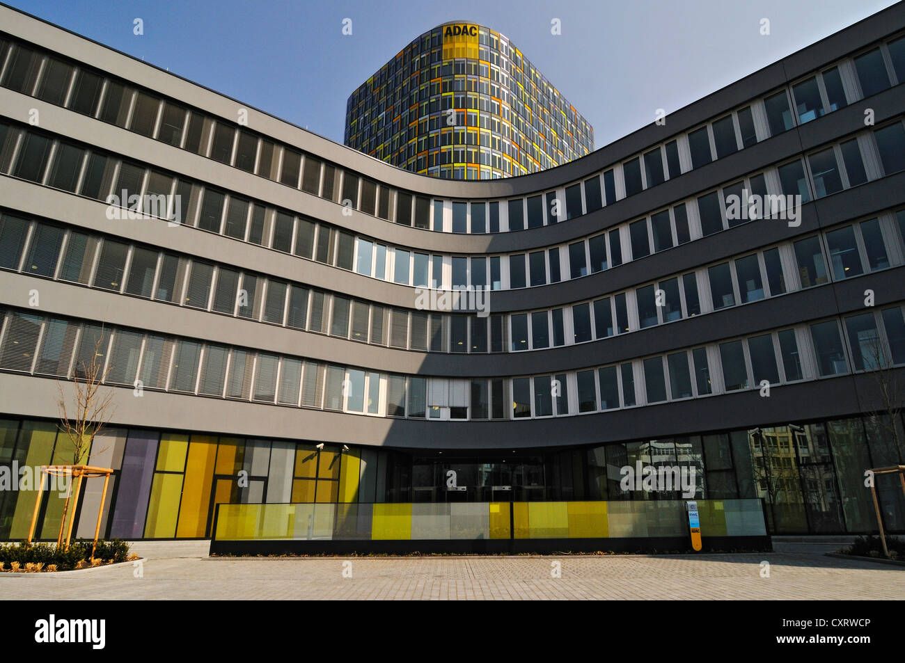 The new ADAC headquarters, German automobile club, Hansastrasse street ...
