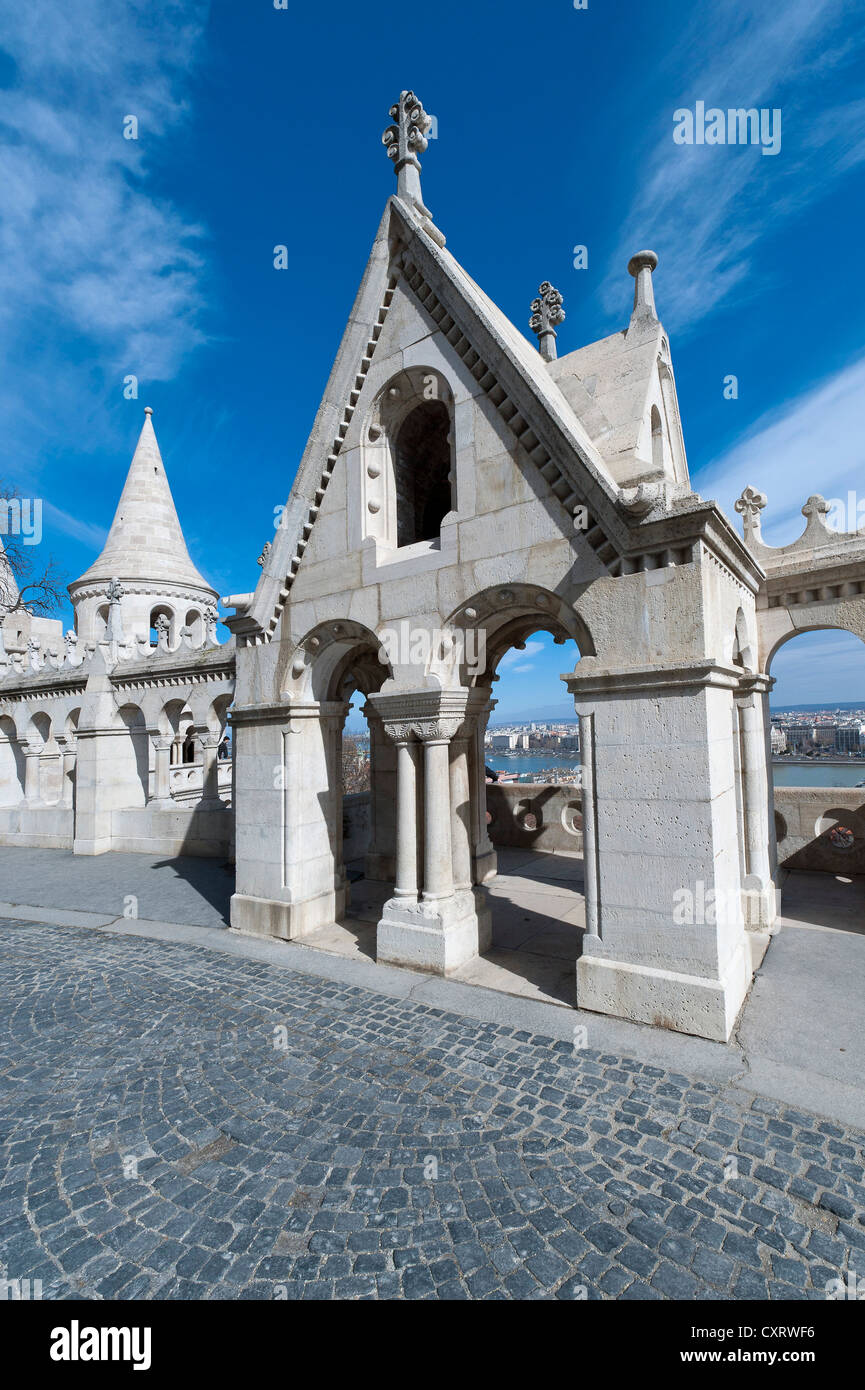 Halászbástya, Fisherman's Bastion, castle hill, Budapest, Hungary ...