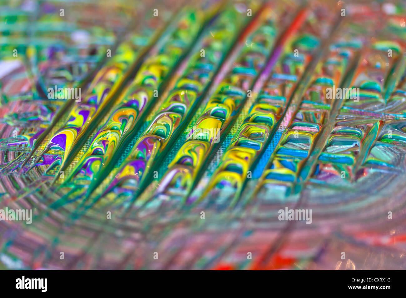 Acrylic paints, acrylic painting, abstract structures Stock Photo - Alamy