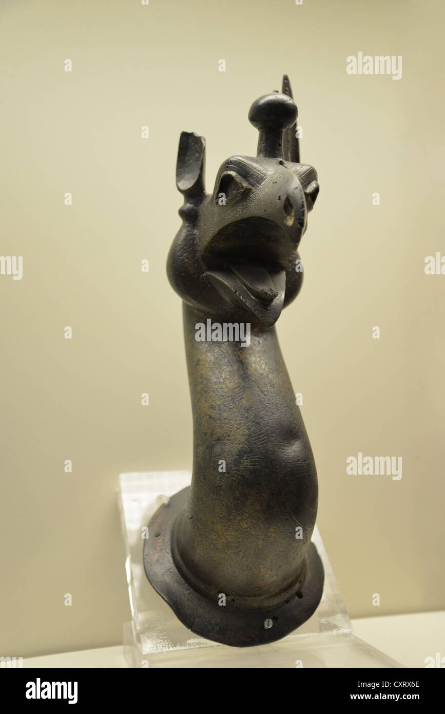 Bronze protome of griffen, The Archaeological Museum of Olympia ...