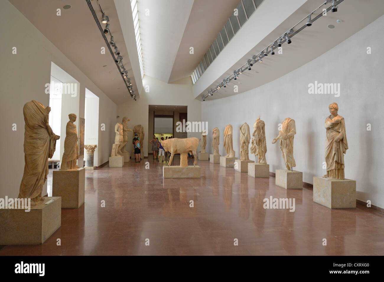 Nymphaeum room in The Archaeological Museum of Olympia, Ancient Olympia ...