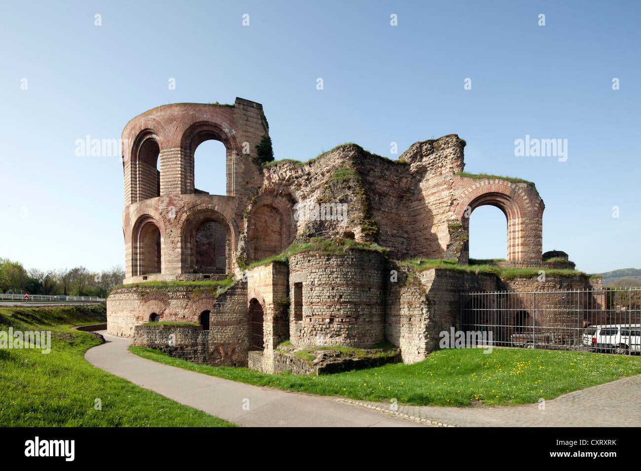 Roman Imperial Baths, UNESCO World Heritage Site, Trier, Rhineland ...