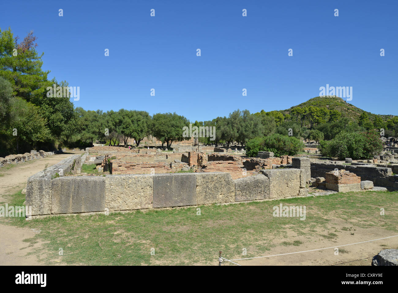 4th century BC Leonidaion, Ancient Olympia, Elis, West Greece Region ...