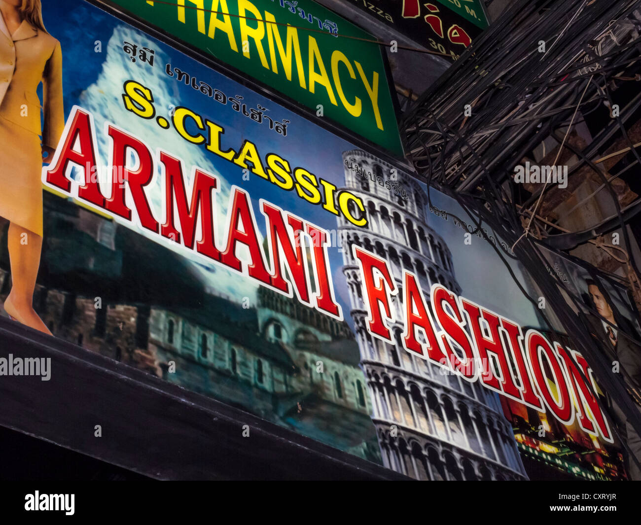 Tailor sign in phuket hi-res stock photography and images - Alamy