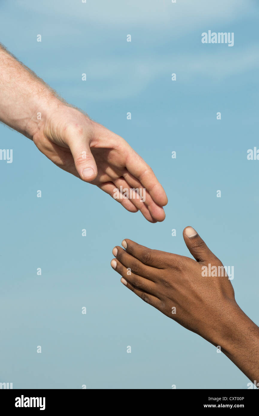 Black and white mans shaking hands hi-res stock photography and images ...
