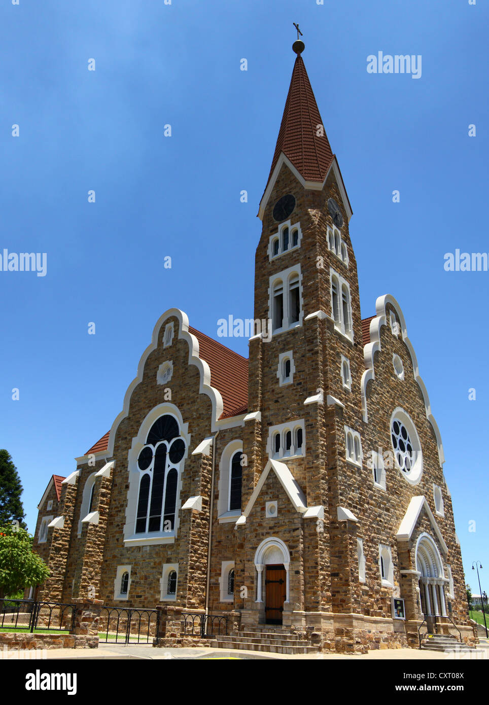 Christuskirche or Christ Church, Windhoek, Namibia, Africa Stock Photo ...