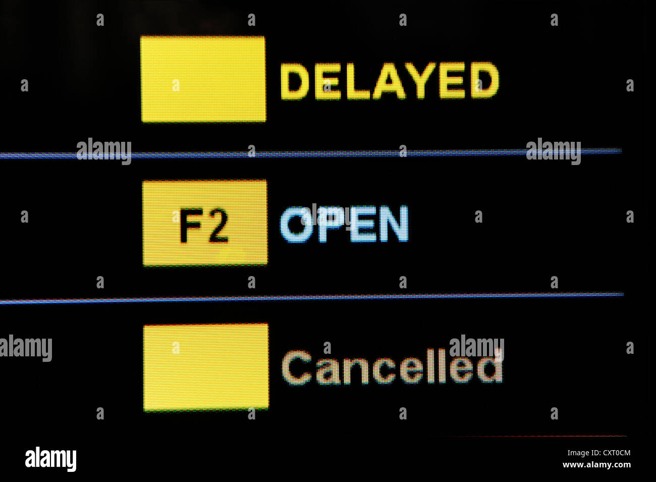 Airport delayed board hi-res stock photography and images - Alamy