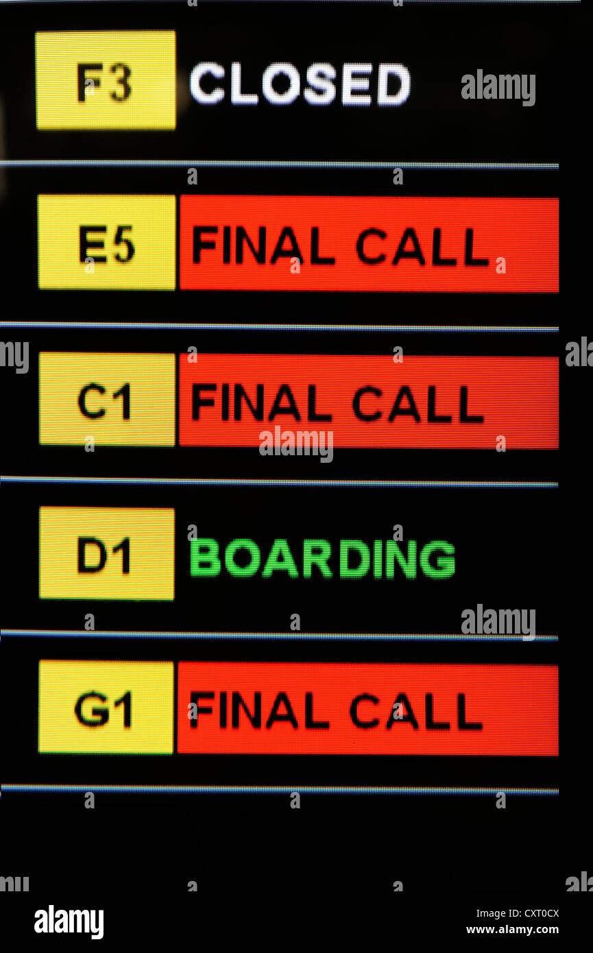 Departure times airport hi-res stock photography and images - Alamy