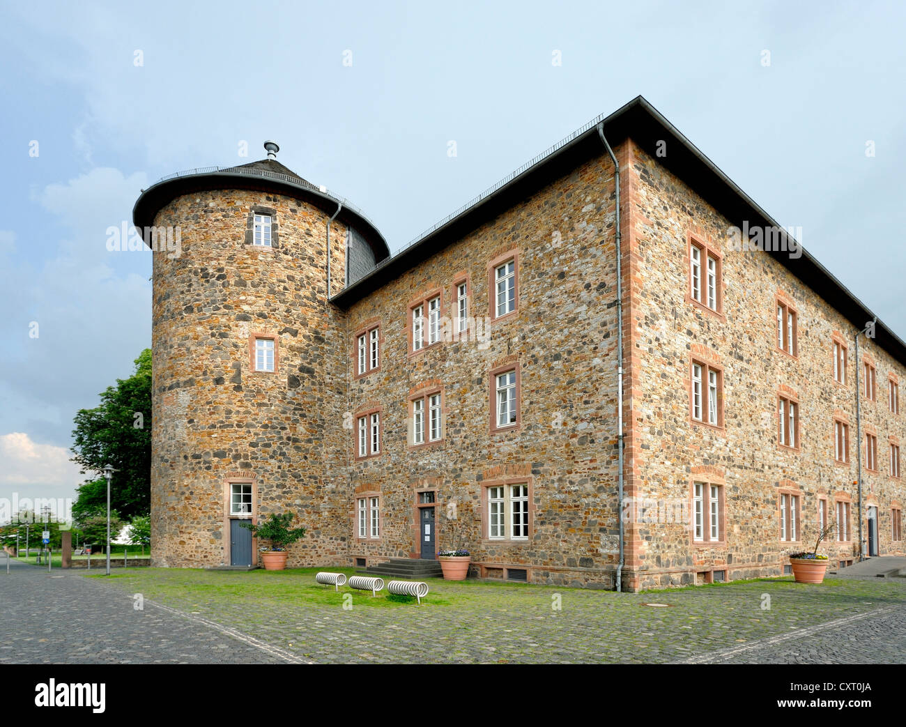 Town hall in the Landgrafenschloss castle, Butzbach, Hesse, Germany ...