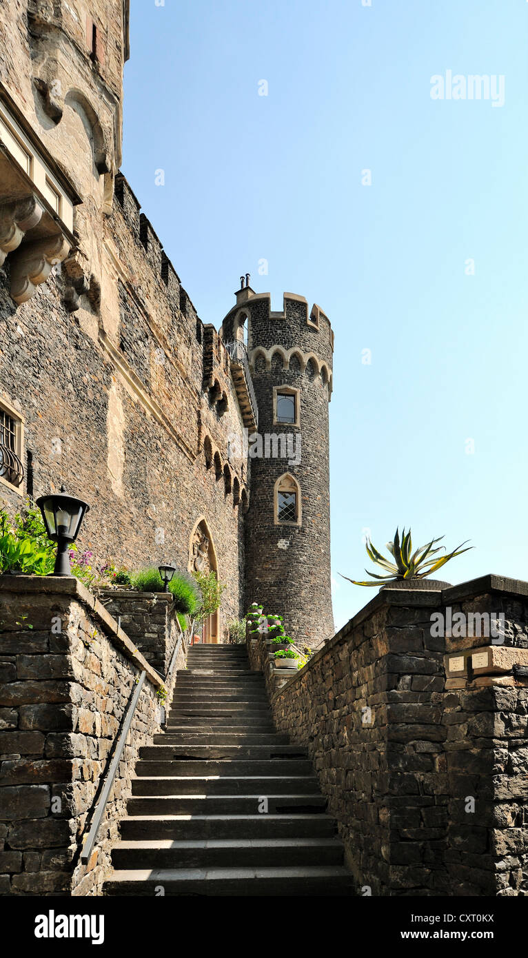 Rheinstein Castle, Trechtingshausen, Upper Middle Rhine Valley, a ...