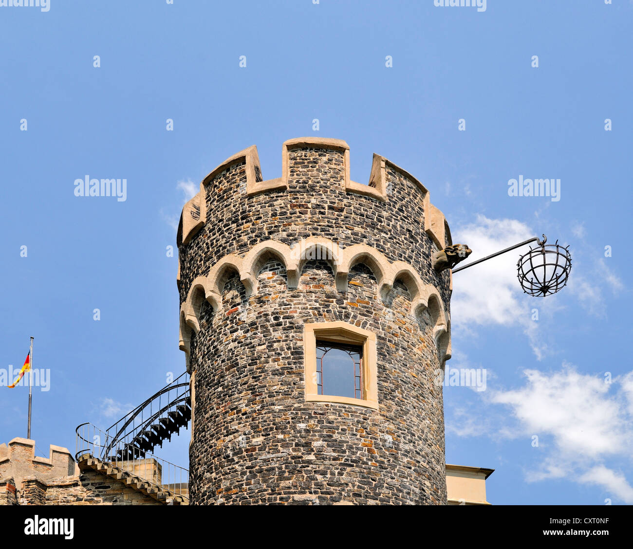 Rheinstein Castle, Trechtingshausen, Upper Middle Rhine Valley, a ...