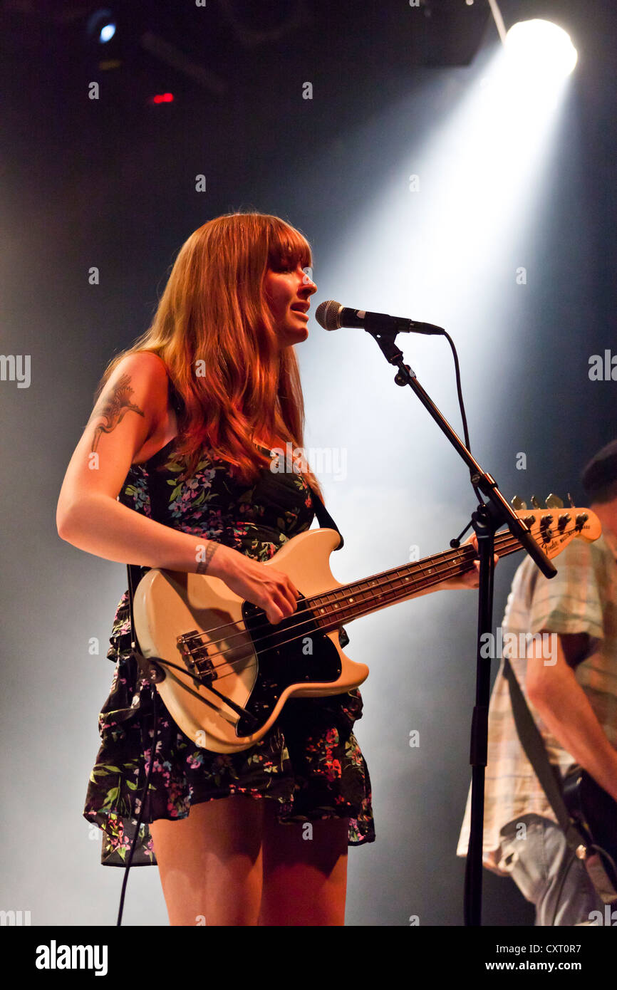 The U.S.-American singer Katy Goodman, also known as La Sera, of the U ...