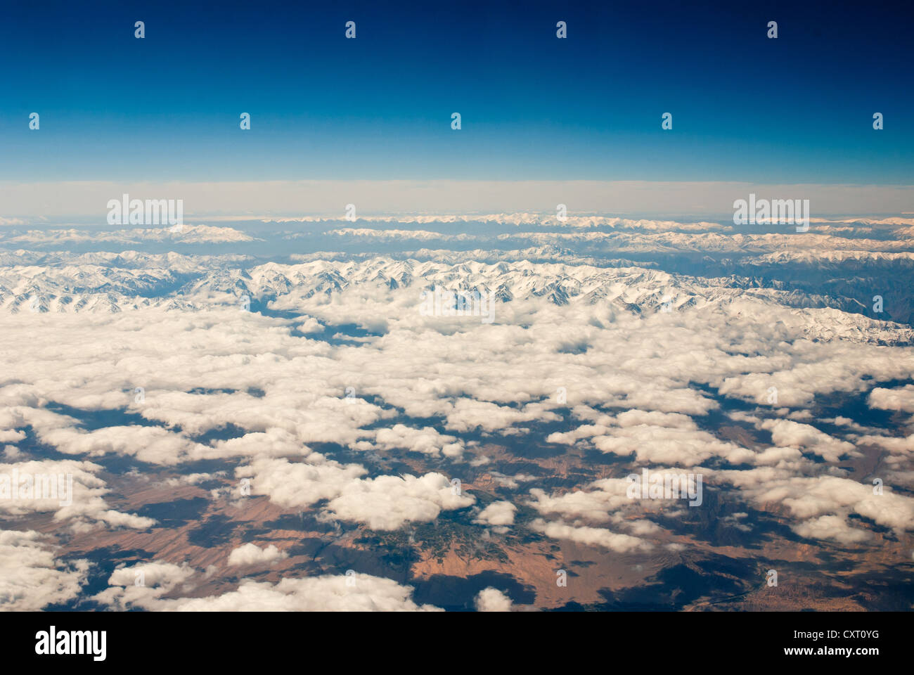 China Xinjiang Tianshan Mountains, aerial Stock Photo - Alamy