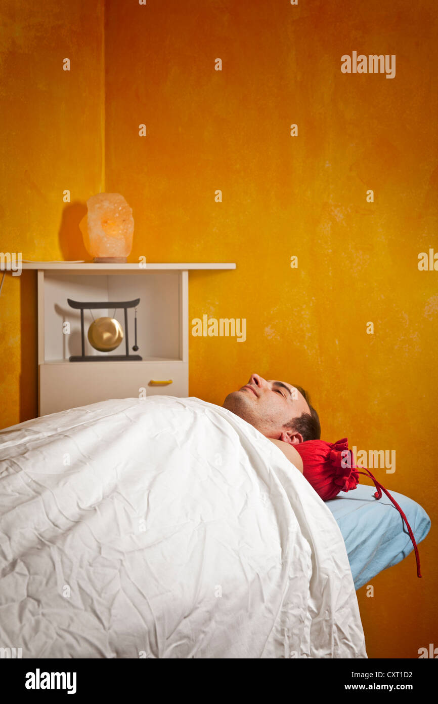 Patient at a TCM, Traditional Chinese Medicine surgery, doctor's ...