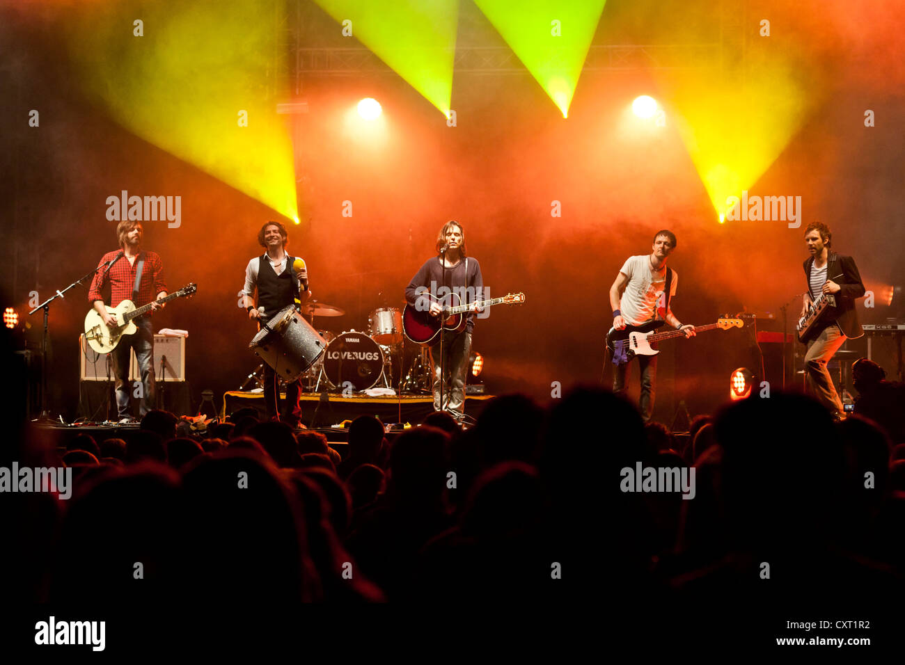 The Swiss pop band Lovebugs playing live at the Soundcheck Open Air in ...