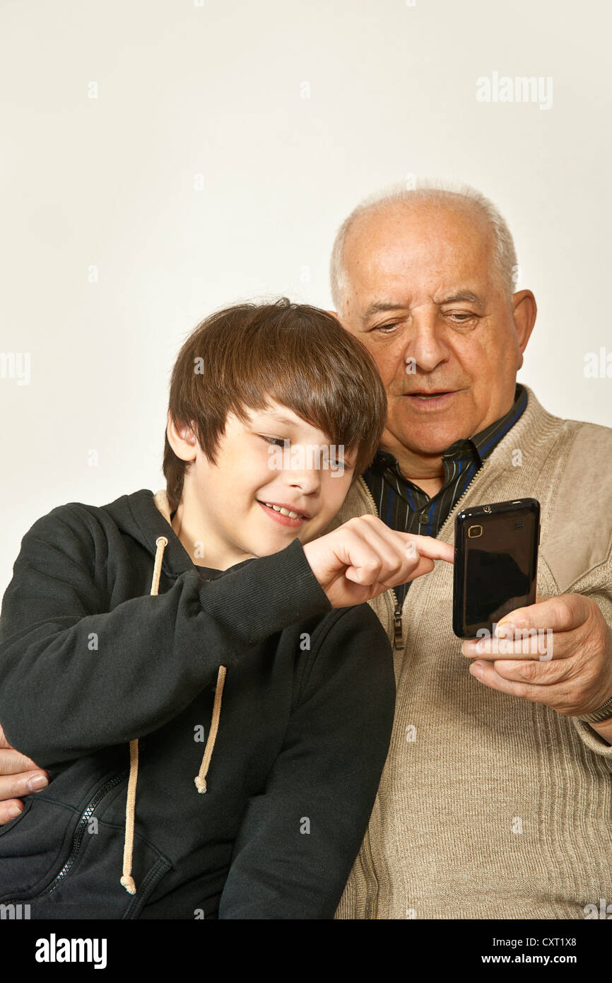 Old man and a boy hi-res stock photography and images - Alamy