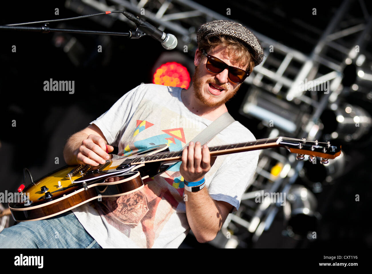 Philip Breidenbach, guitarist of the German reggae band Sebastian Sturm ...
