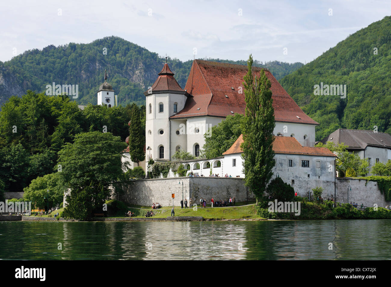 Johannesberg Chapel and parish church, Traunkirchen, Traunsee lake ...
