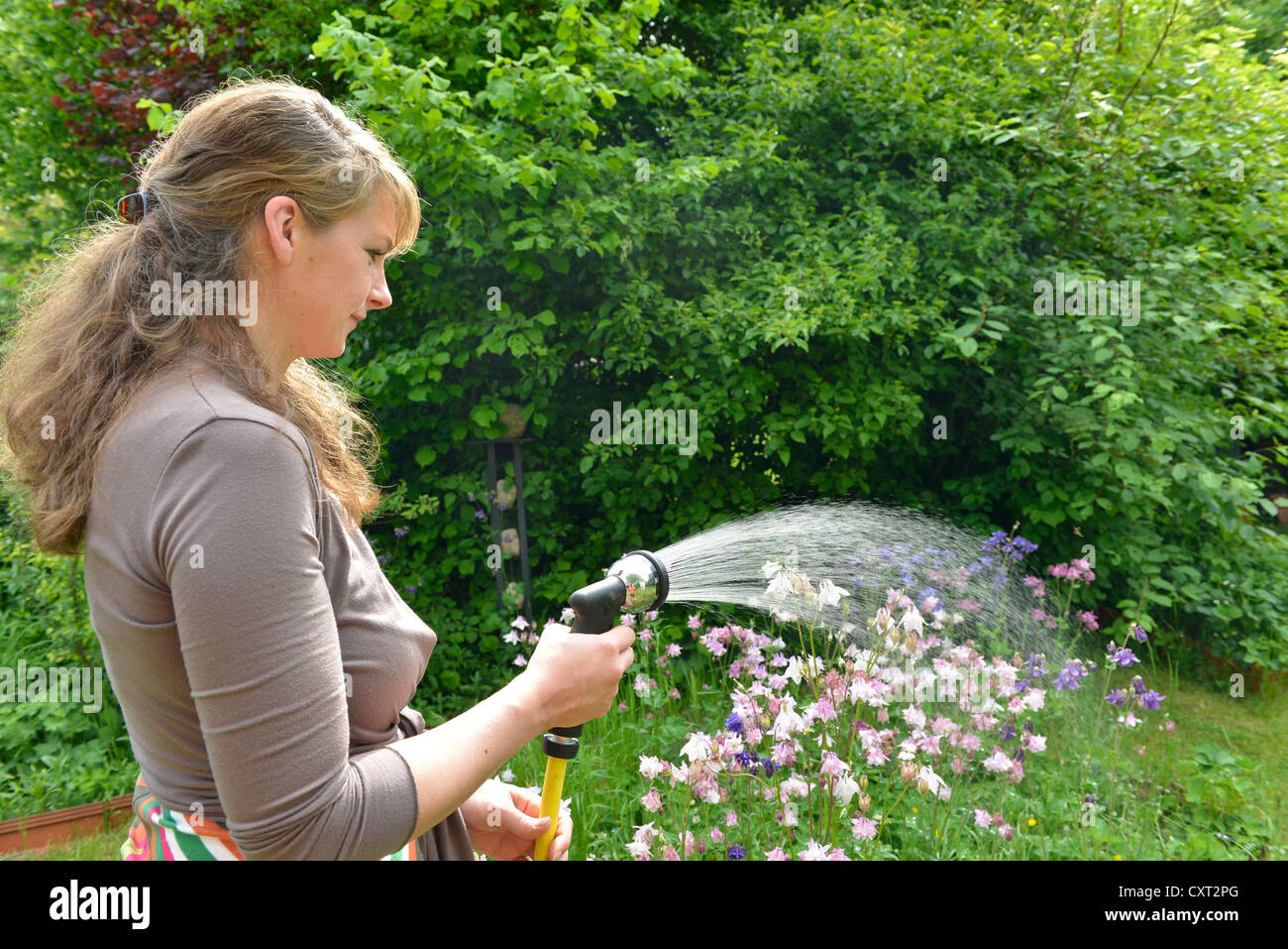 Garden hose spray gun hi-res stock photography and images - Alamy