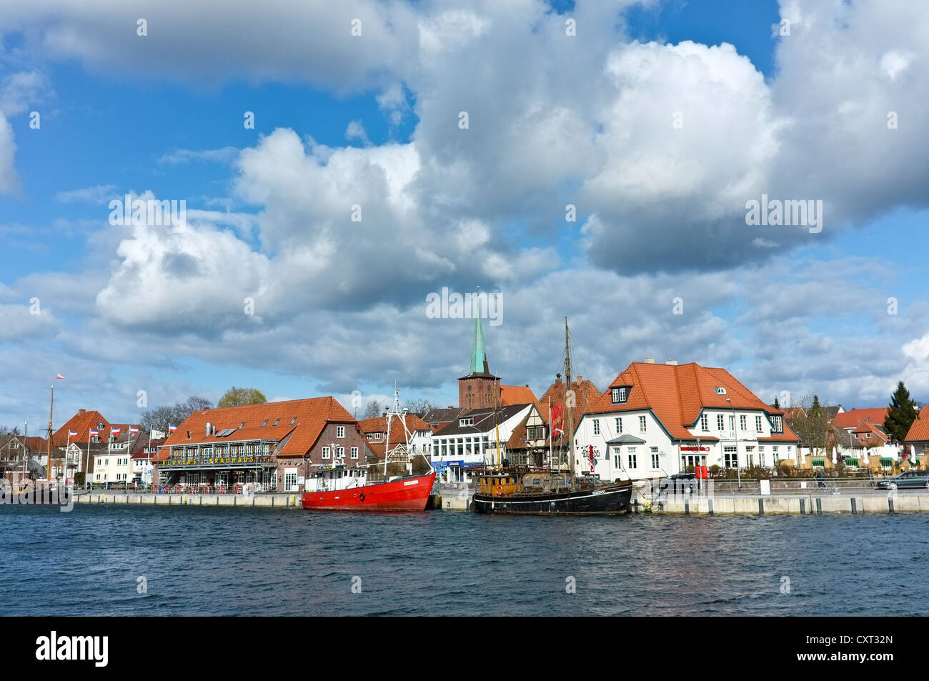 Port of Neustadt in Holstein, Schleswig-Holstein, northern Germany ...