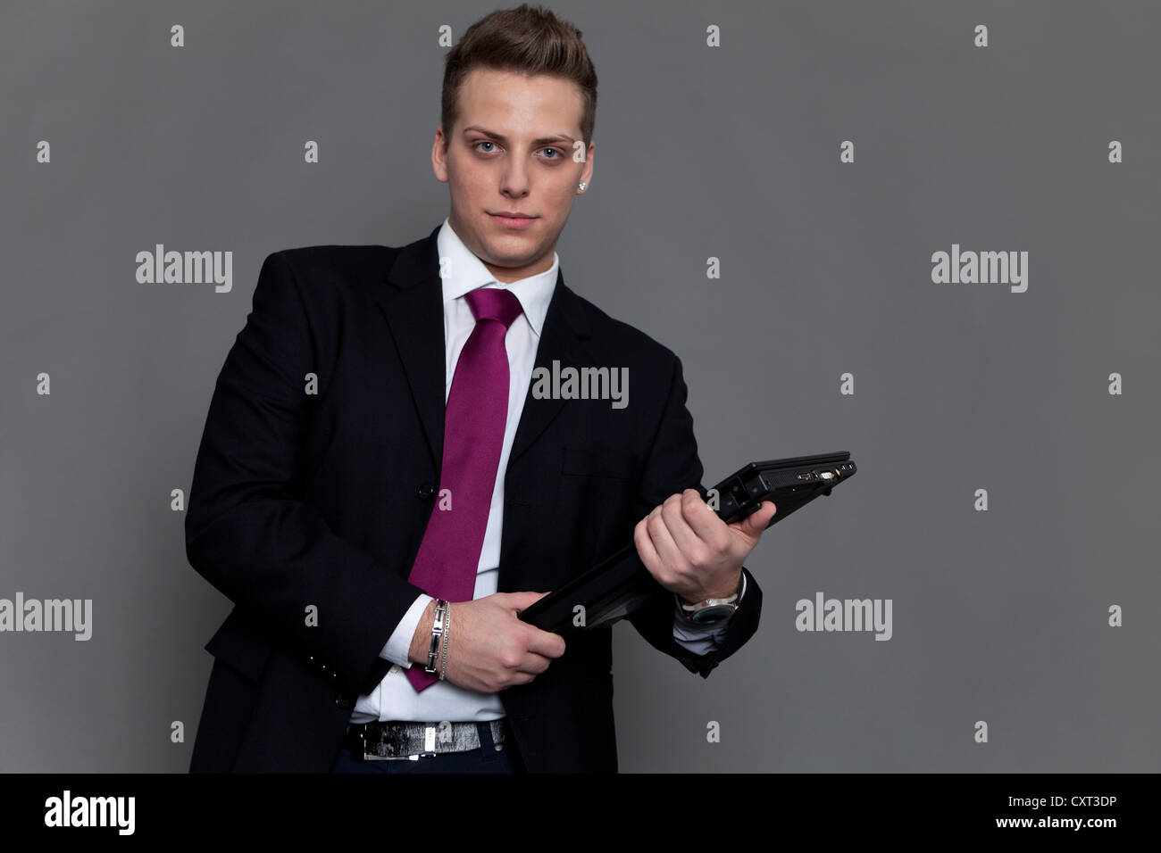 Young old businessmen in suit hi-res stock photography and images - Alamy