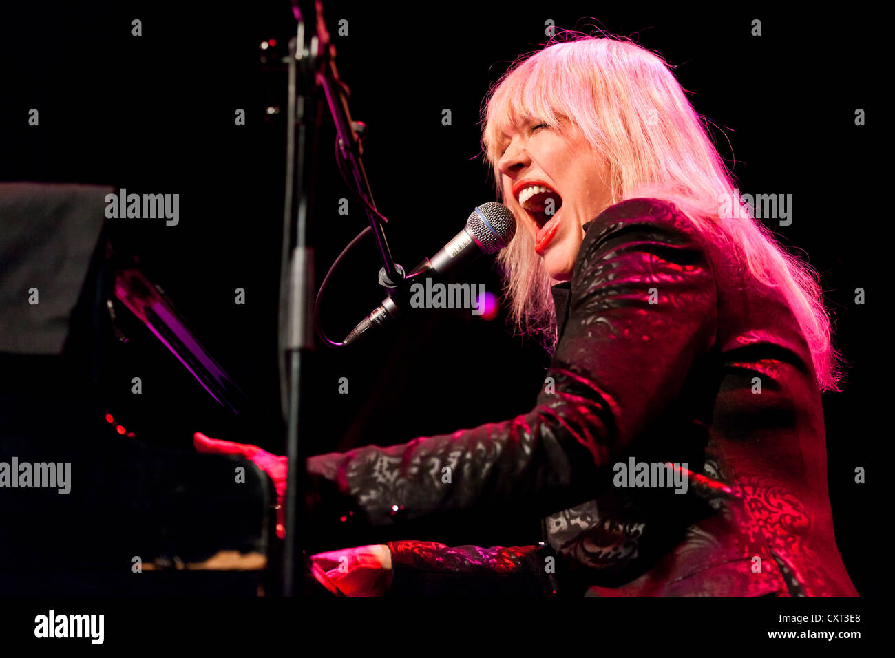 The American rock singer Chi Coltrane, live in the Chollerhalle, Zug ...