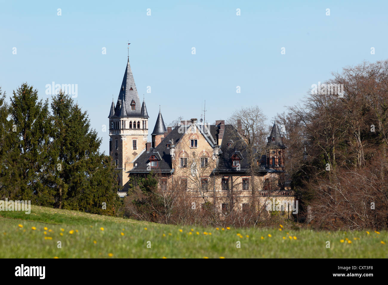 Hochschloss Paehl Castle, Fuenfseenland, Five Lakes district, Upper ...