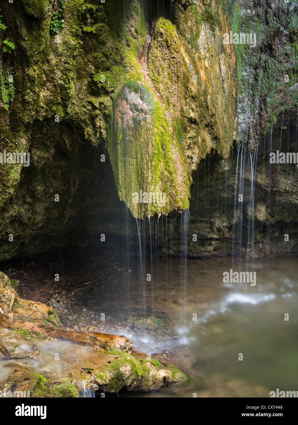Hinang waterfalls, Upper Allgaeu, Swabia, Bavaria, Germany, Europe ...