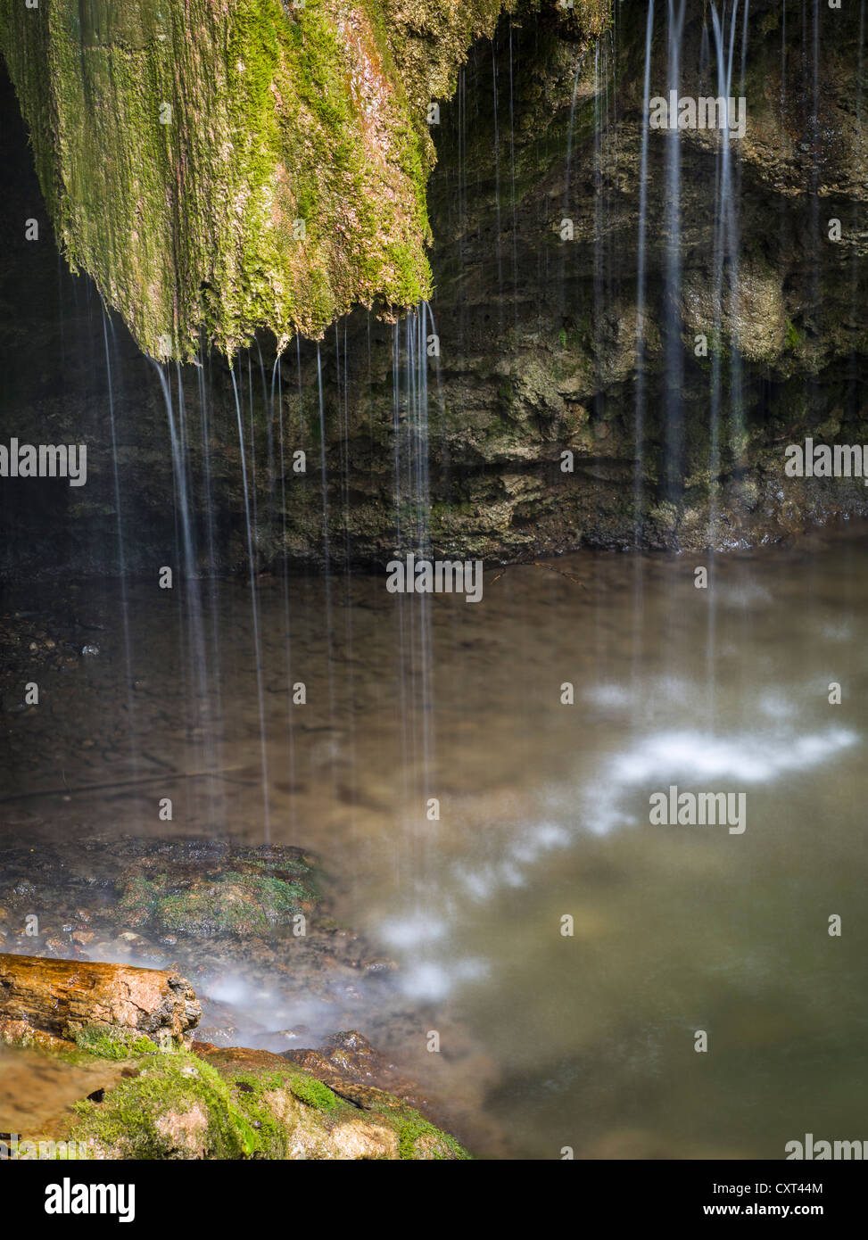 Hinang waterfalls, Upper Allgaeu, Swabia, Bavaria, Germany, Europe ...