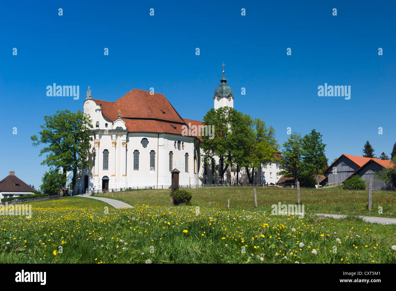 Wieskirche, Pilgrimage Church of Wies, rococo church, UNESCO World ...