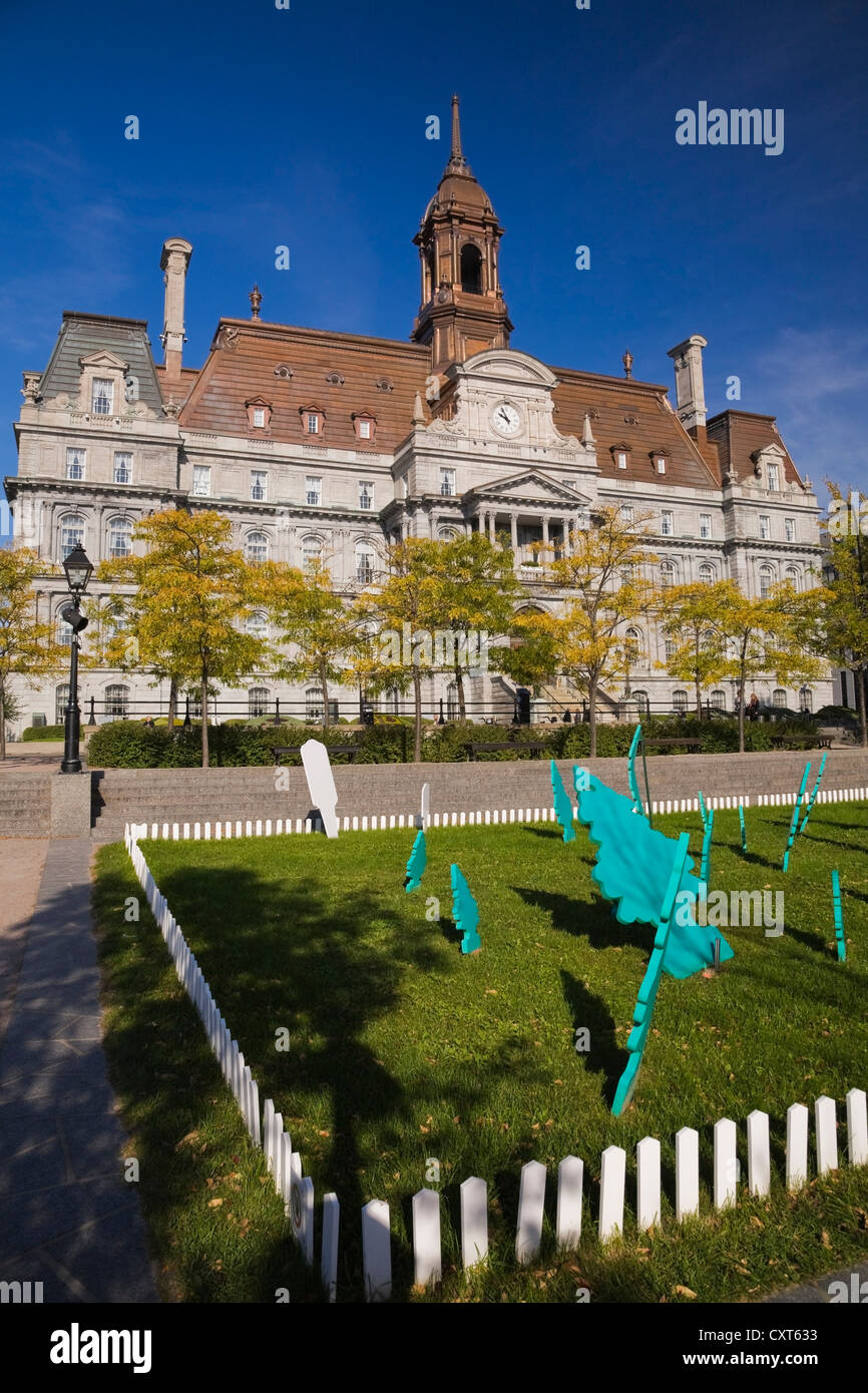 Montreal City Hall building, 1872, Second Empire style, architects ...