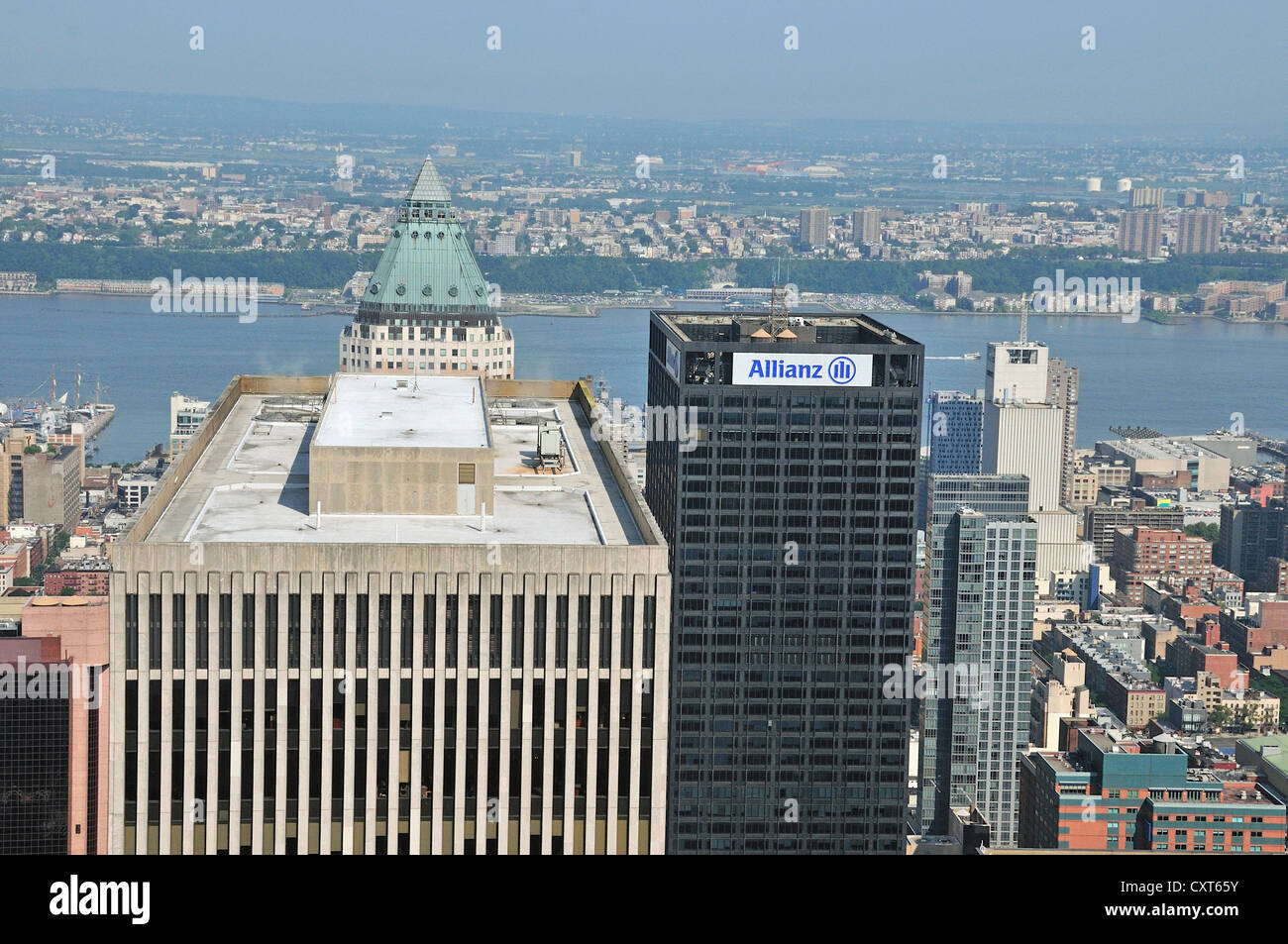 View from the observation deck "Top of the Rock" at the Rockefeller ...