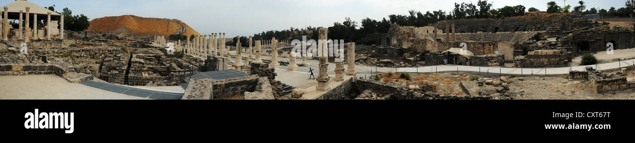 Roman Ruins at Beit Shean ,Israel,Tel Beit Shean Stock Photo - Alamy