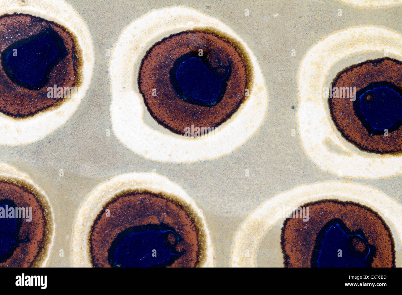 Closeup view of glaze on handmade pottery Stock Photo - Alamy