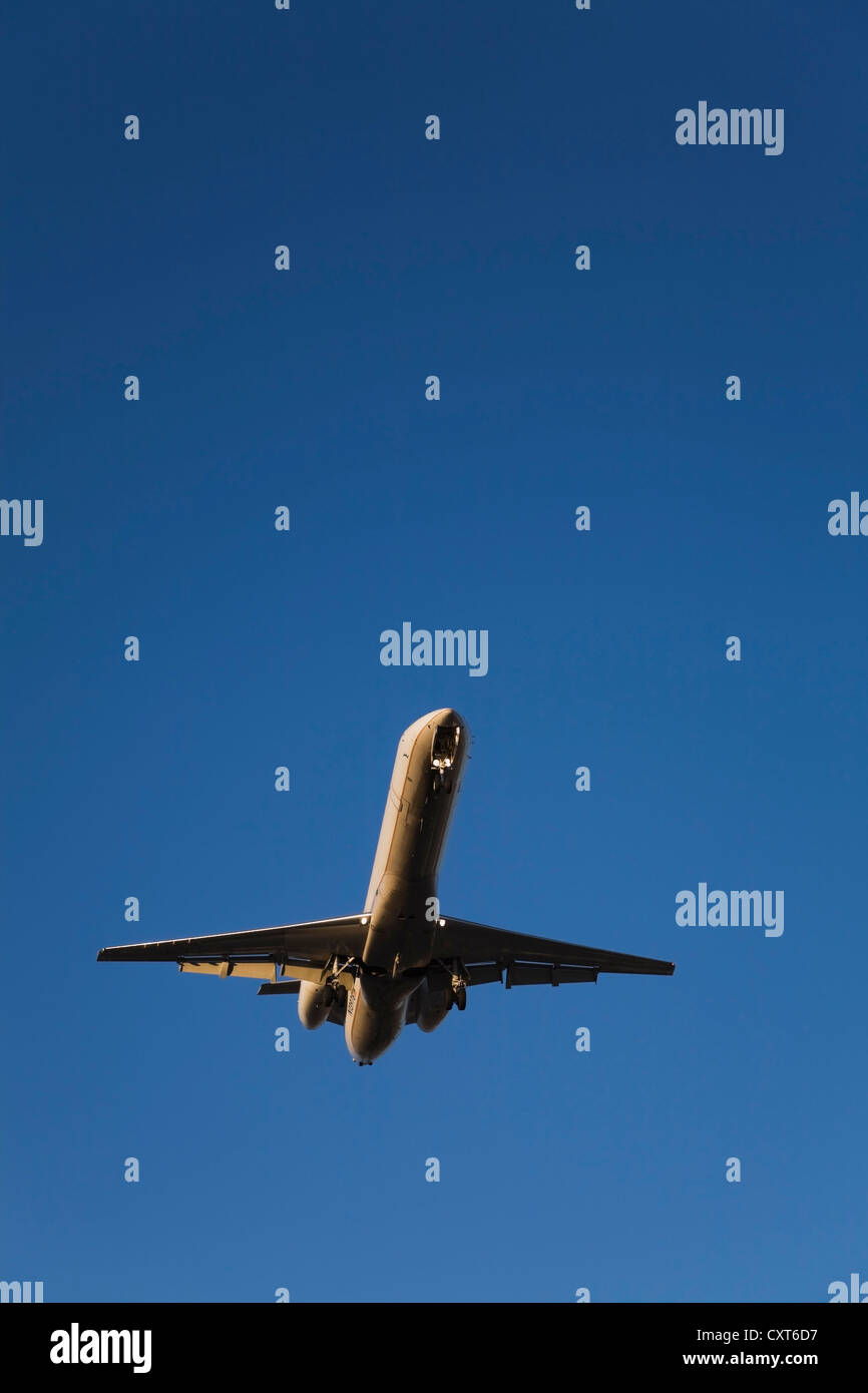Commercial jet airplane landing, Dorval, Quebec, Canada Stock Photo - Alamy