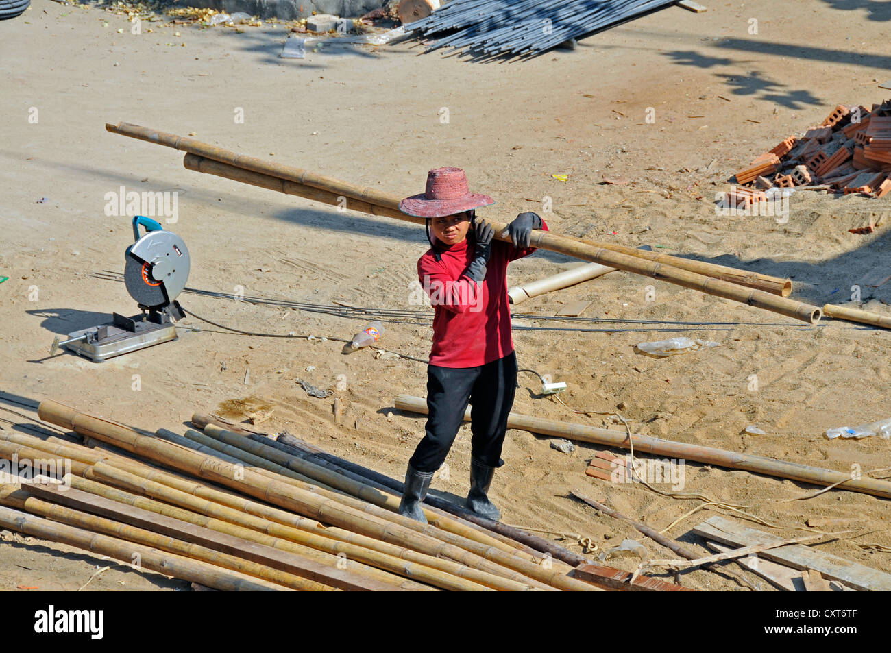 Construction Labourer Carrying High Resolution Stock Photography and ...