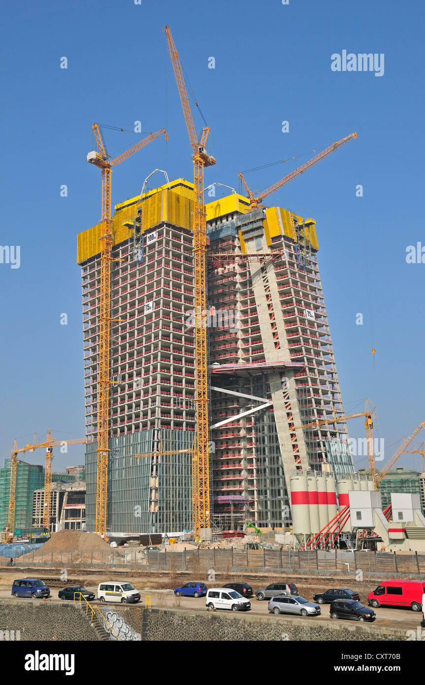Construction site of the new building for the European Central Bank ...