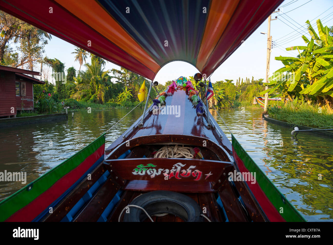 Thai canal boat hi-res stock photography and images - Alamy