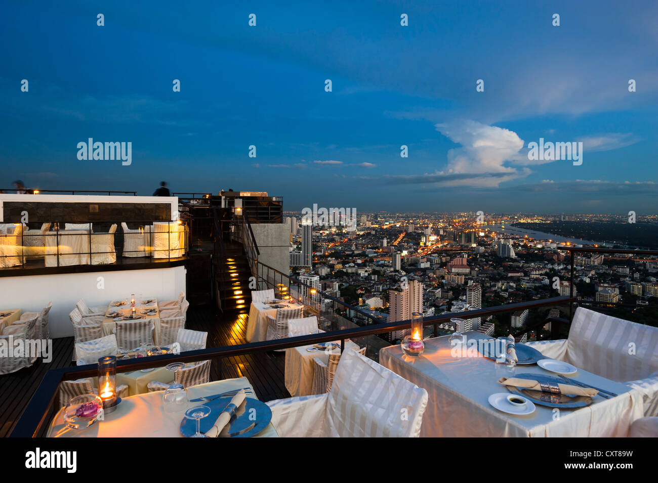 View of the city, Vertigo Bar and Restaurant, roof of the Banyan Tree ...