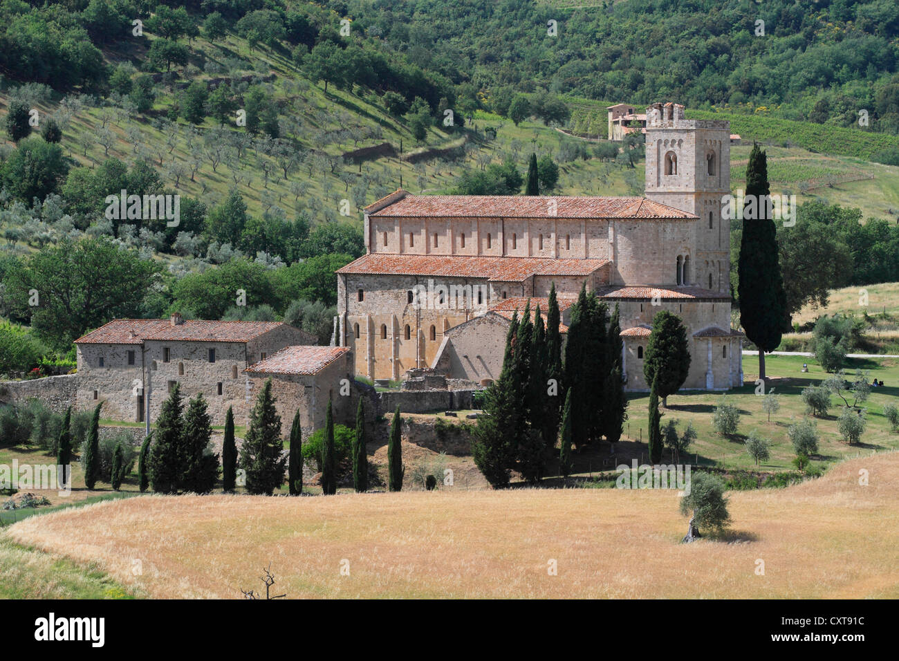 St antimo abbey abbazia di santantimo hi-res stock photography and ...