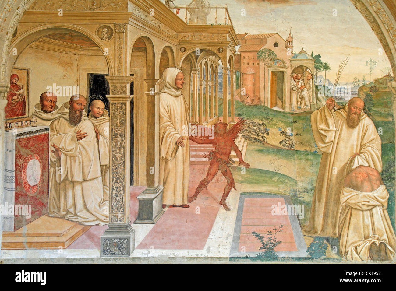 Tuscan wall paintings hi-res stock photography and images - Alamy