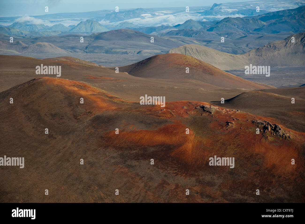 Aerial volcanic highlands near hi-res stock photography and images - Alamy
