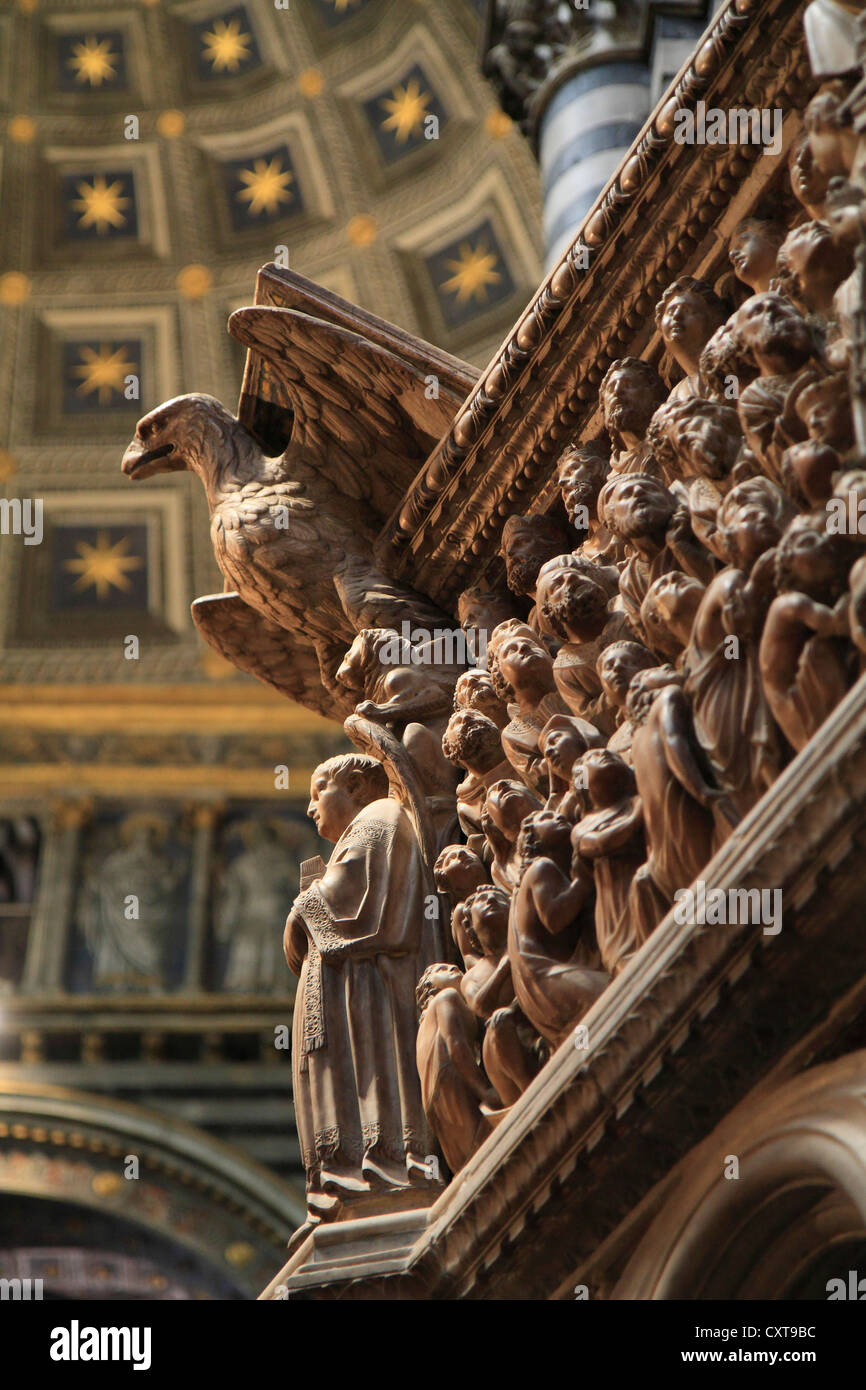 Pulpit by Nicola Pisano, Siena Cathedral or Cathedral of Santa Maria ...