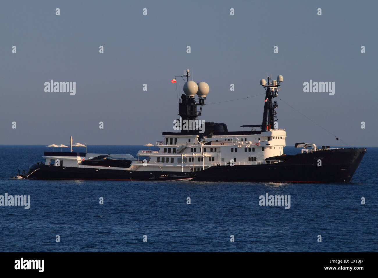 Motor yacht, Arctic P, former tugboat, built by Schichau Unterweser AG ...