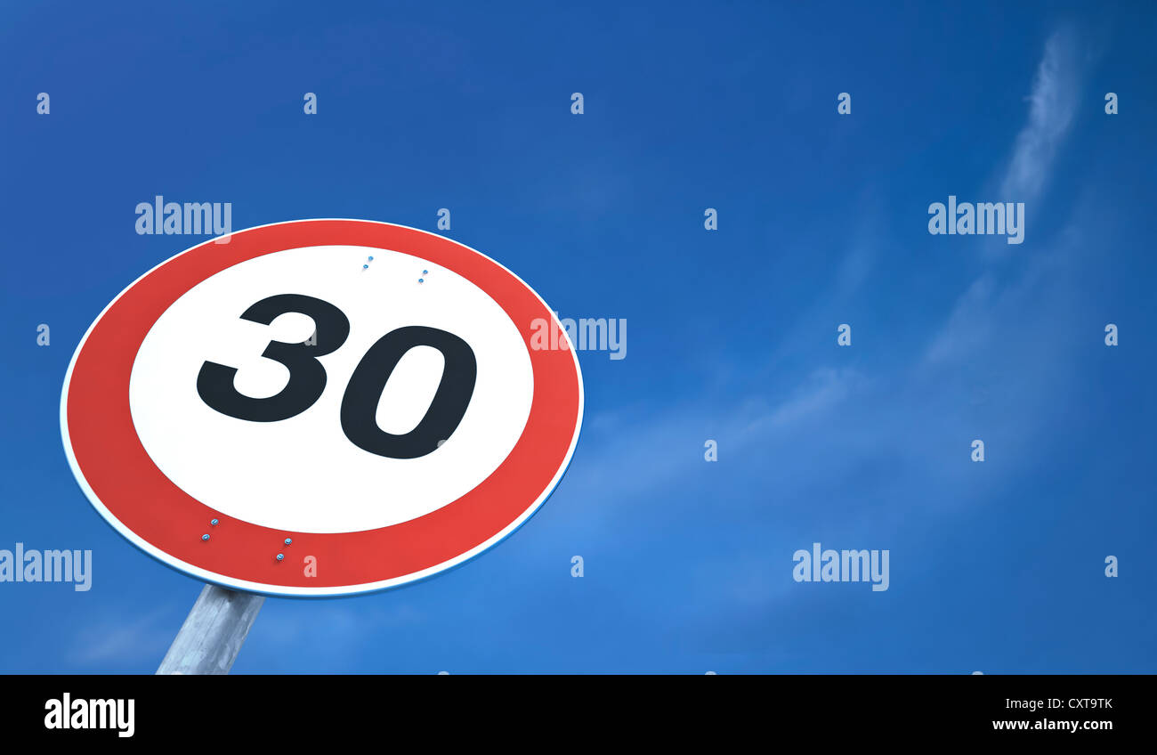 Speed limit signboard hi-res stock photography and images - Alamy