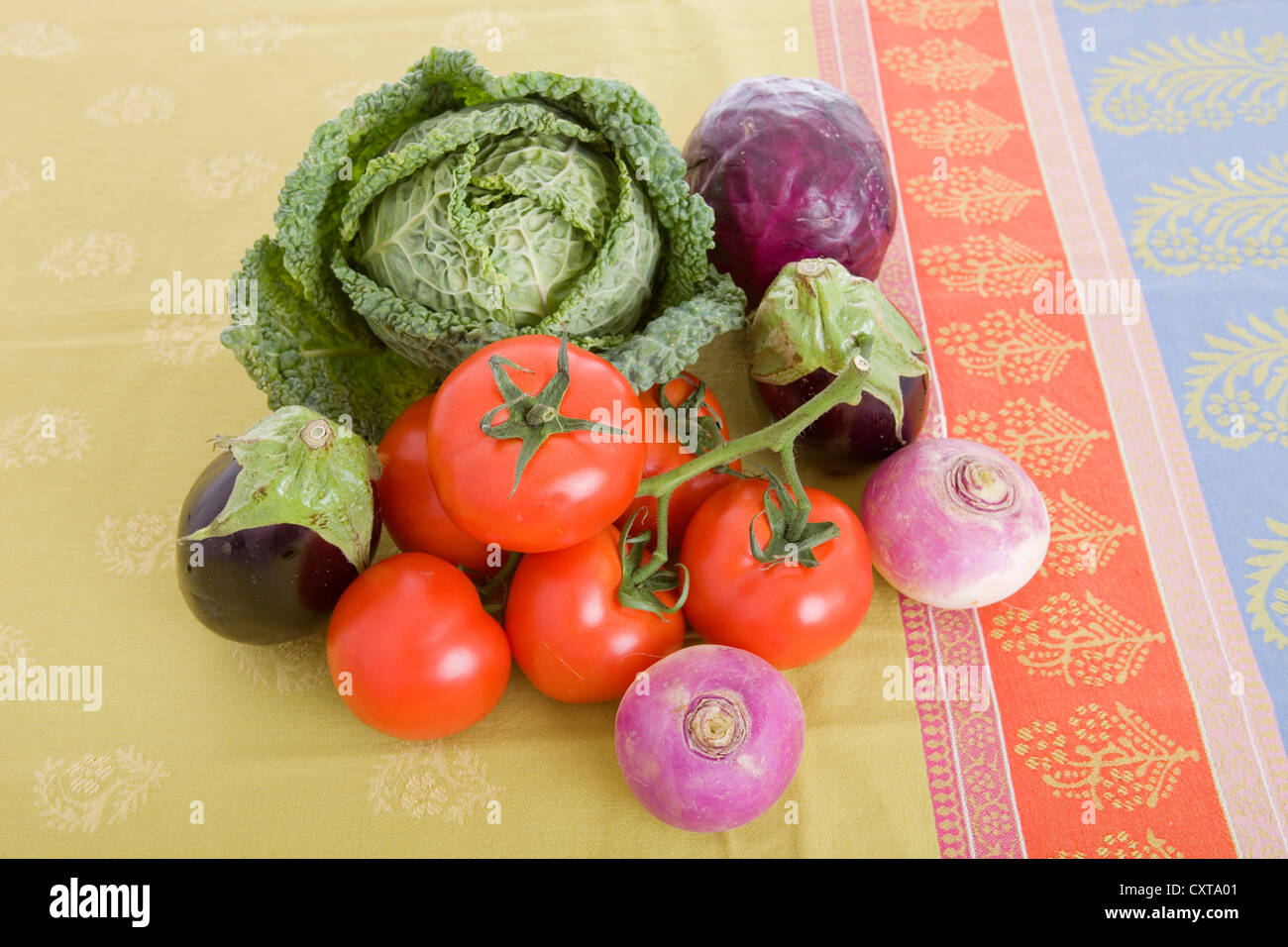 set of vegetables at the kitchen Stock Photo - Alamy