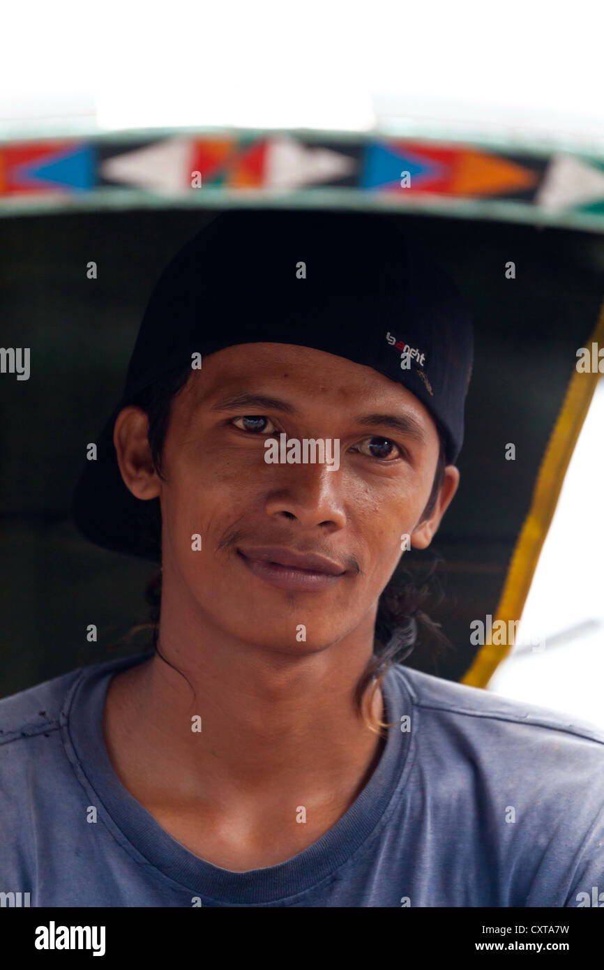 Close-Up Portrait of an Indonesian Man in Banjarmasin in South ...