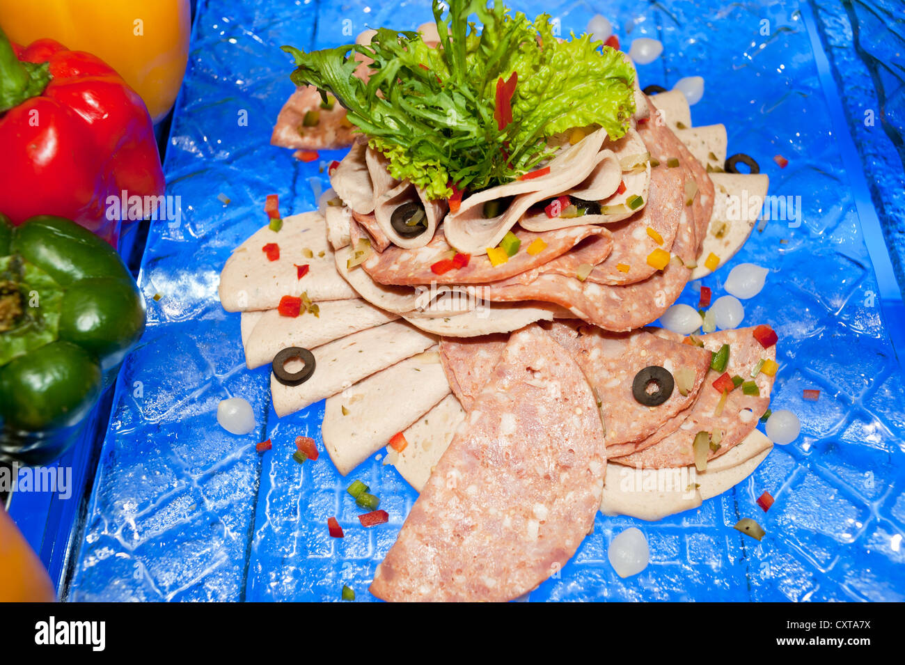 Chinese dishes, cold dishes, ham Stock Photo - Alamy